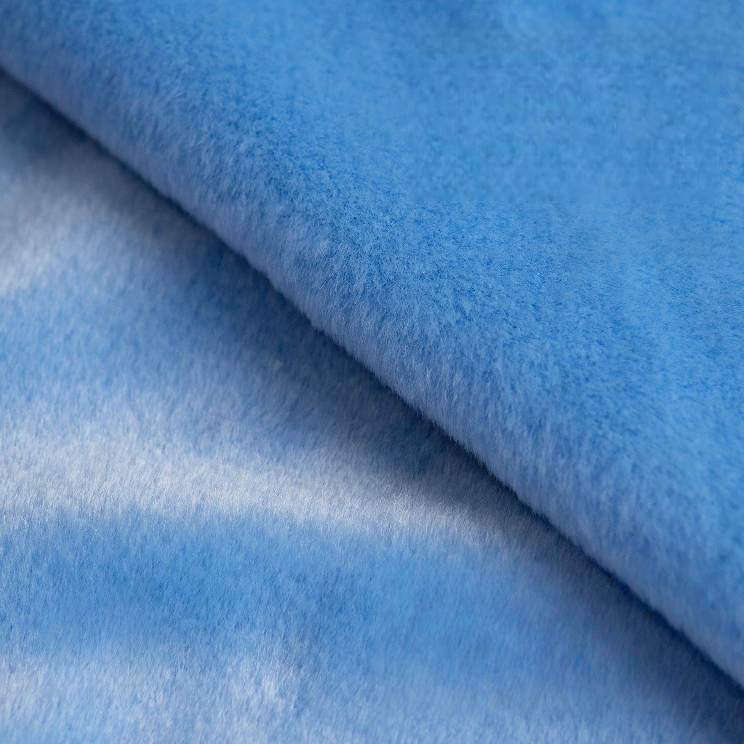 [12MM Bunny Fur] Ultra-Soft 4-Way Stretch Blue Series Minky Fabric ...