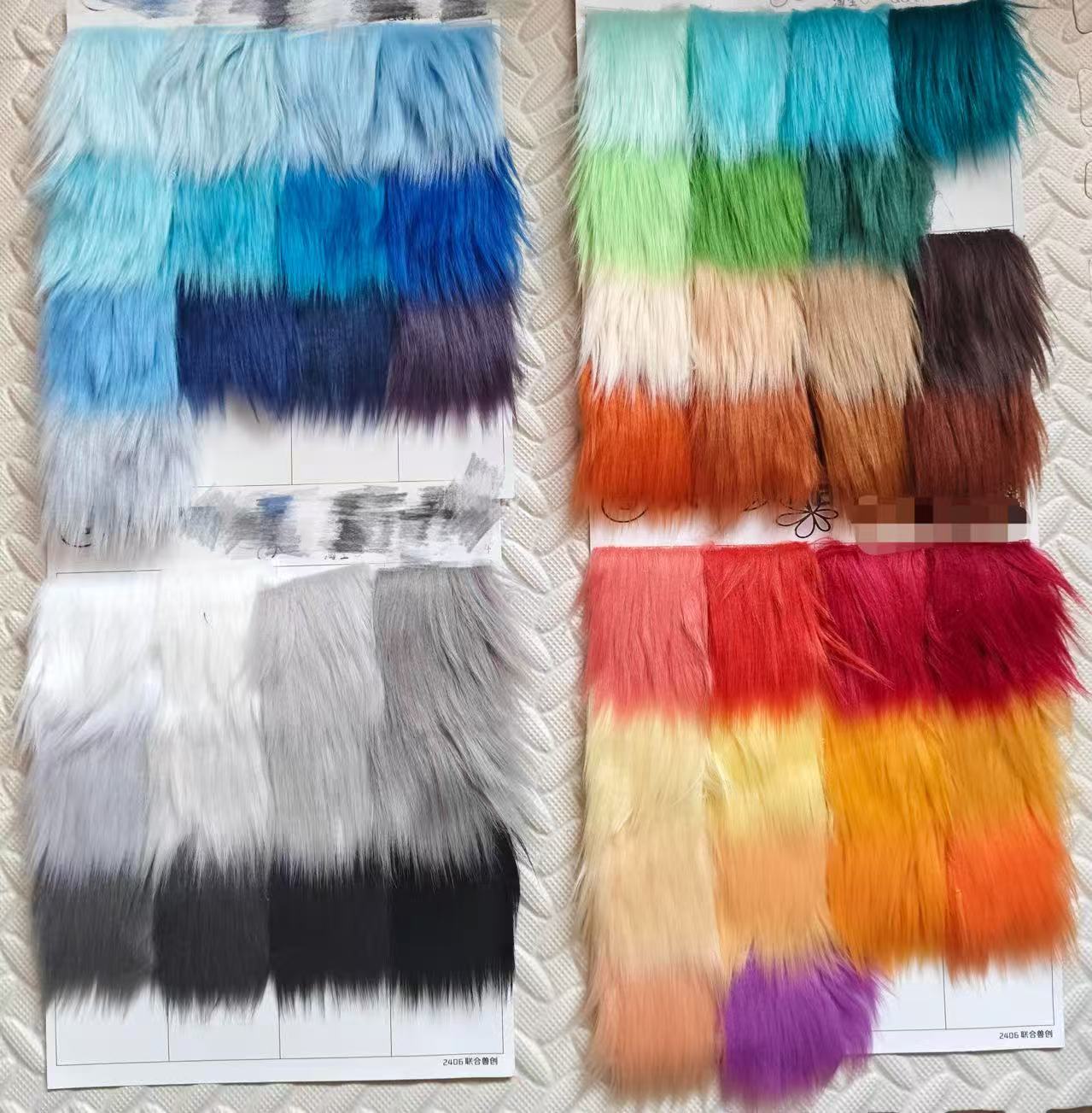 [Color Swatches] -[Moon Fur] Cool Colors 4cm Luxury Faux Fur – Furlab ...