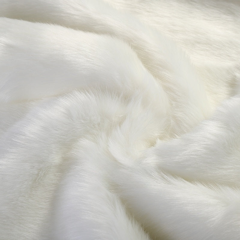 [SILKY FUR] Black Grey White Rabbit Fox Faux Fur – Furlab Supply